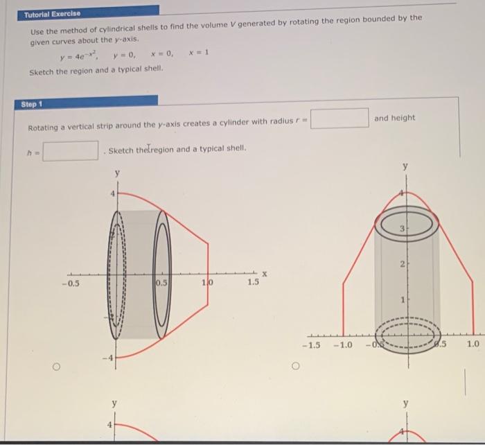Solved Tutorial Exercise Use the method of cylindrical | Chegg.com