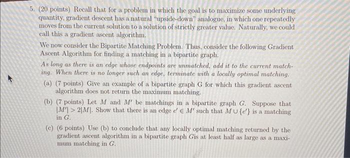 Solved (20 points) Recall that for a problem in which the | Chegg.com Solved (20 points) Recall that for a problem in which the | Chegg.com
