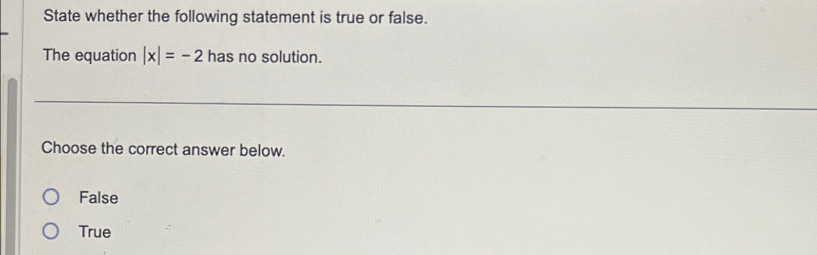 Solved State whether the following statement is true or | Chegg.com