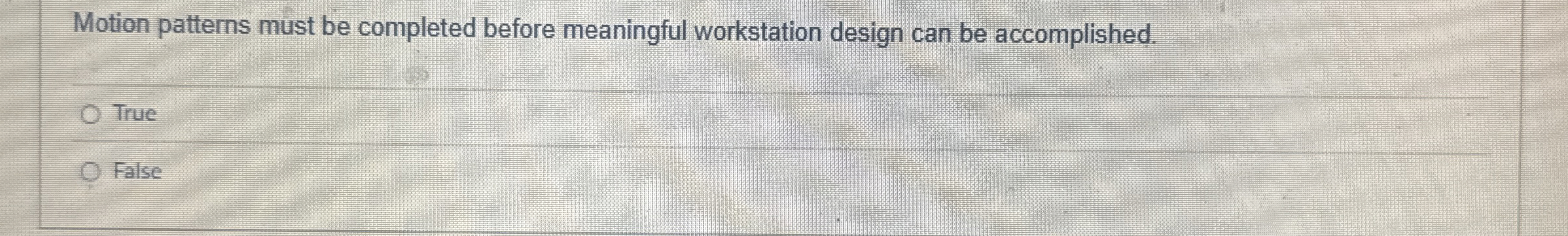 Solved Motion patterns must be completed before meaningful | Chegg.com