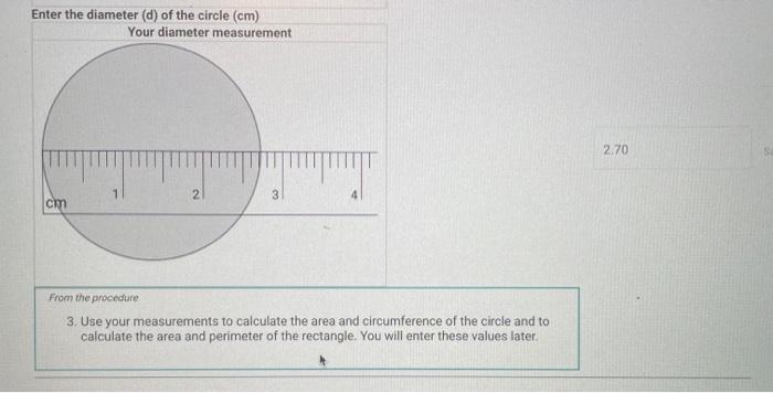 Solved Enter the width (w) of the rectangle (cm)Enter the | Chegg.com