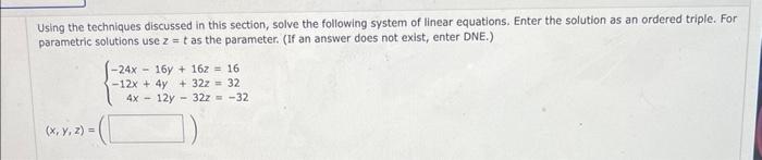Solved Using the techniques discussed in this section, solve | Chegg.com