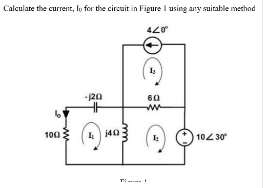 Solved Calculate the current, I0 ﻿for the circuit in Figure | Chegg.com