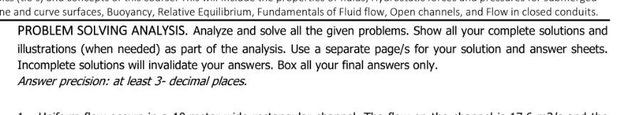 Solved PROBLEM SOLVING ANALYSIS. Analyze and solve all the | Chegg.com