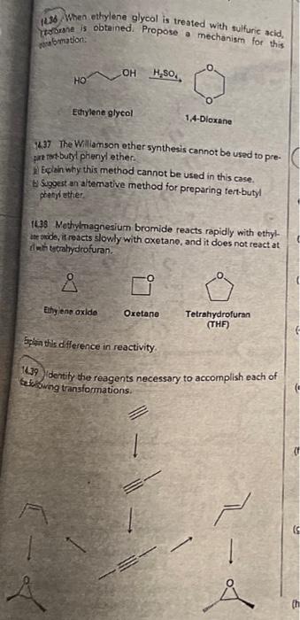 Solved 1286 Then ethylene glycol is treated with sulfuric | Chegg.com