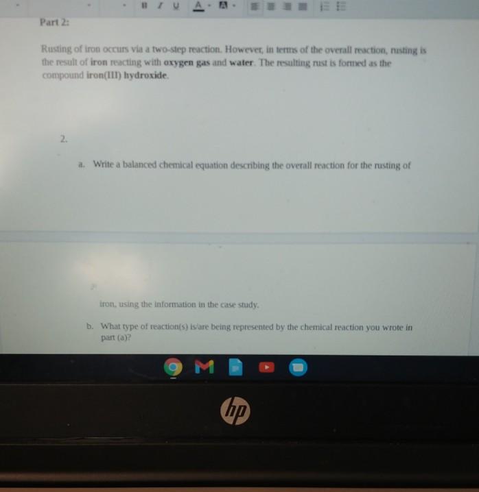 Write A Balanced Equation For The Rusting Of Iron - Tessshebaylo