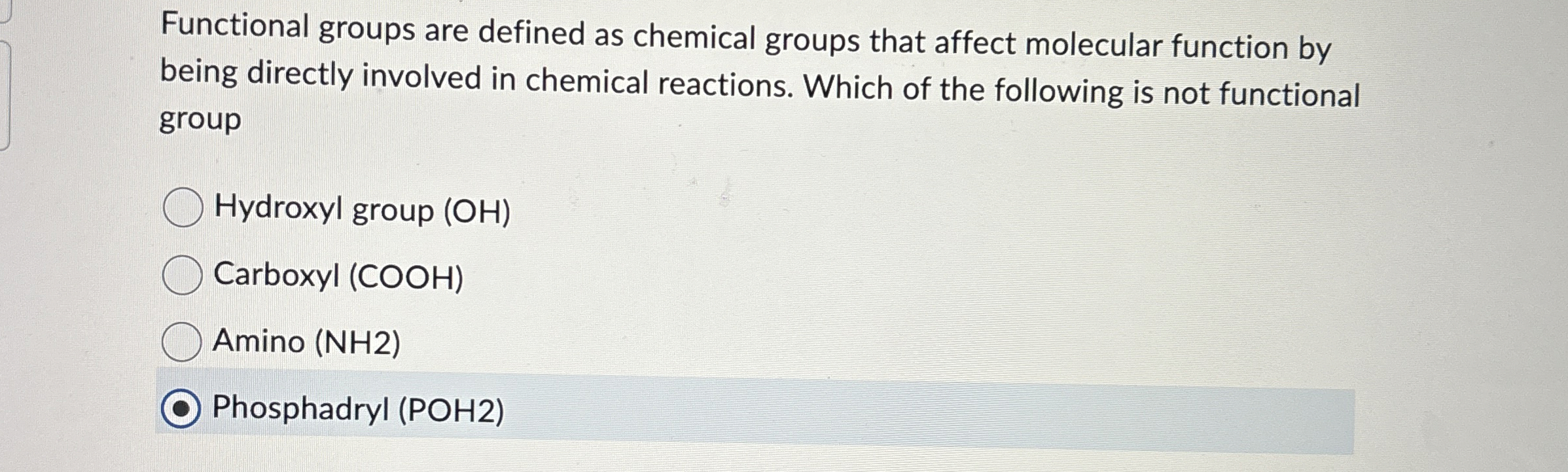 Solved Functional groups are defined as chemical groups that | Chegg.com