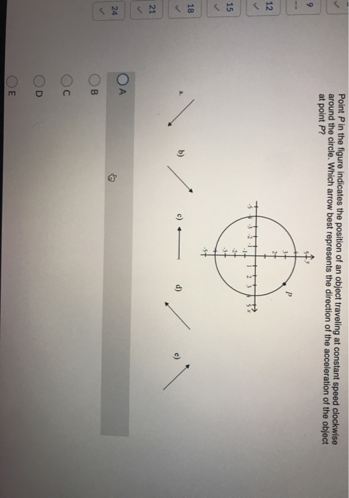 Solved Point P in the figure indicates the position of an | Chegg.com