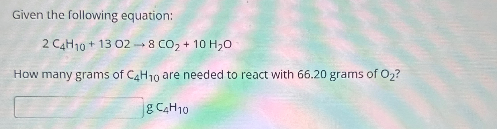 Solved Given the following | Chegg.com