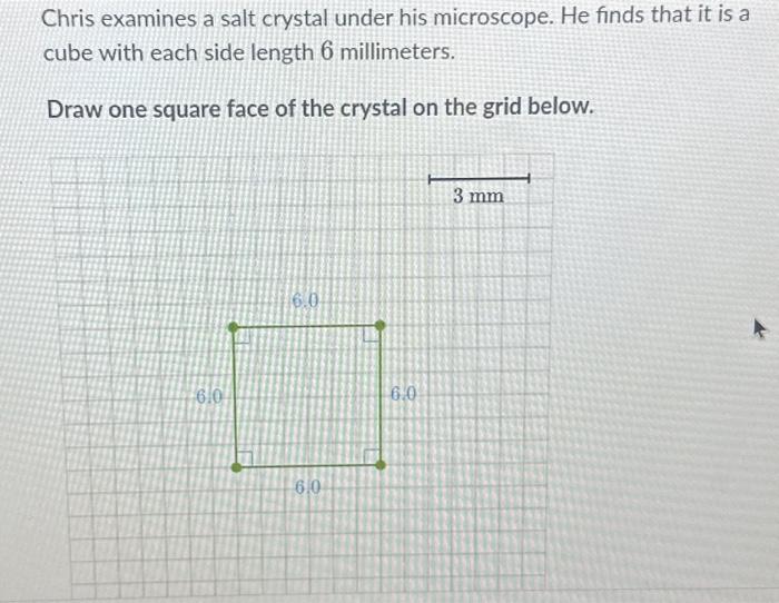 Solved Chris examines a salt crystal under his microscope. | Chegg.com