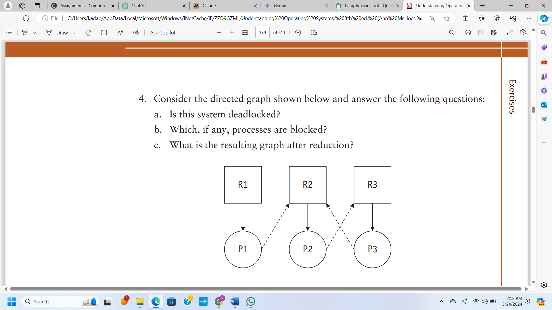 Solved Consider the directed graph shown below and answer | Chegg.com