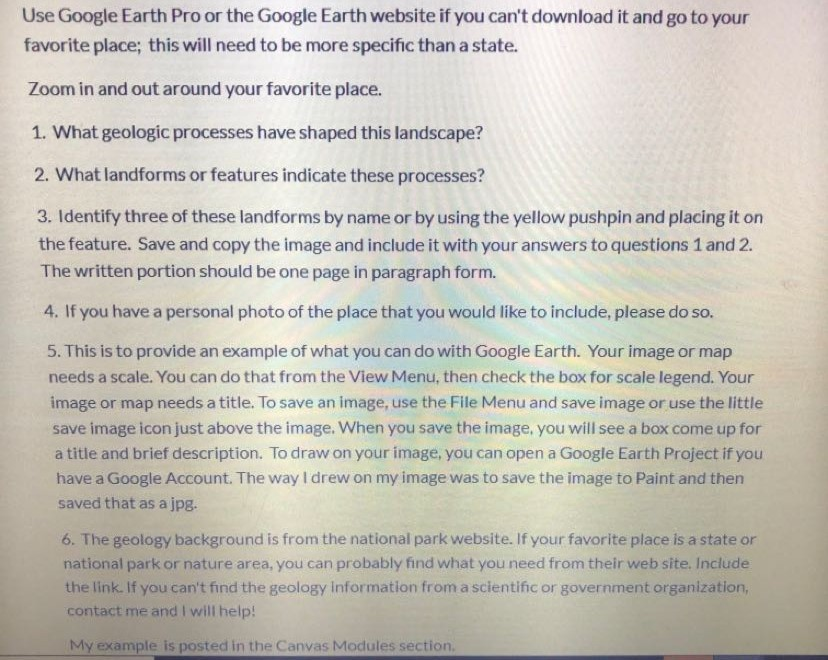 Solved Use Google Earth Pro or the Google Earth website if | Chegg.com