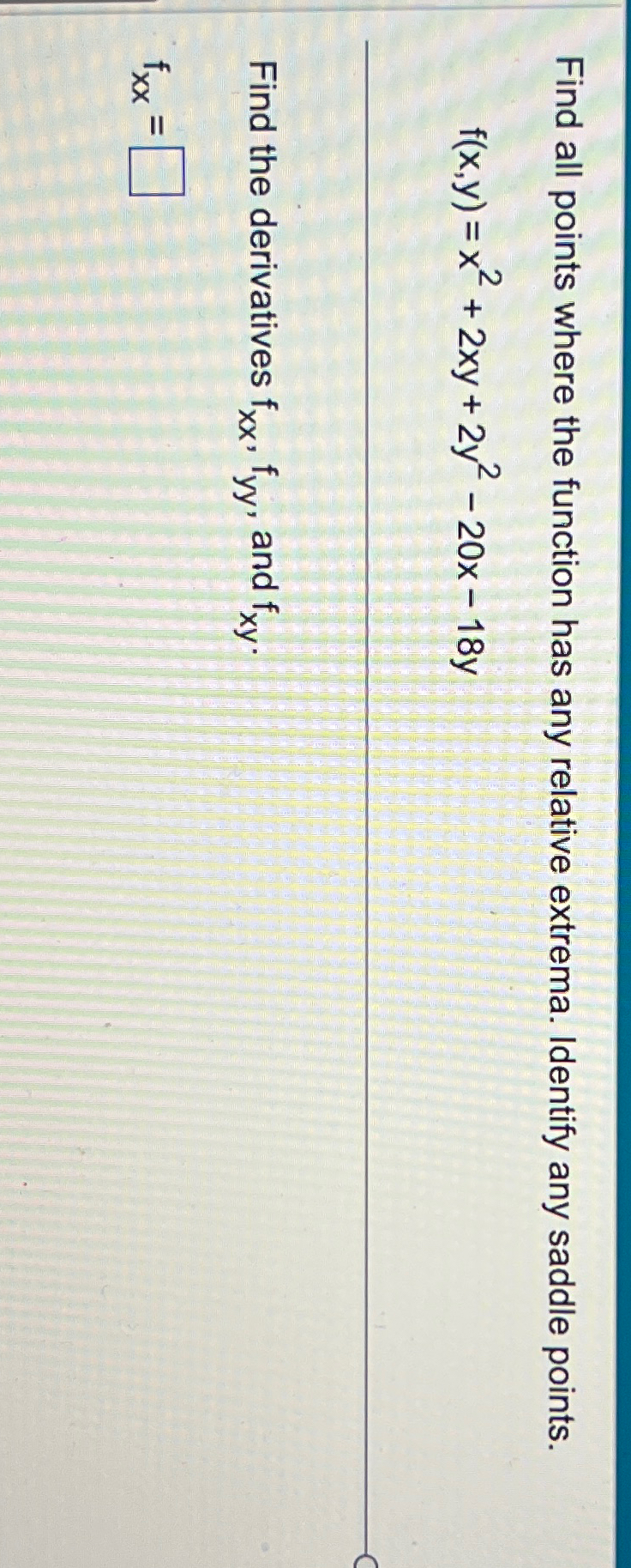 Solved Find all points where the function has any relative | Chegg.com