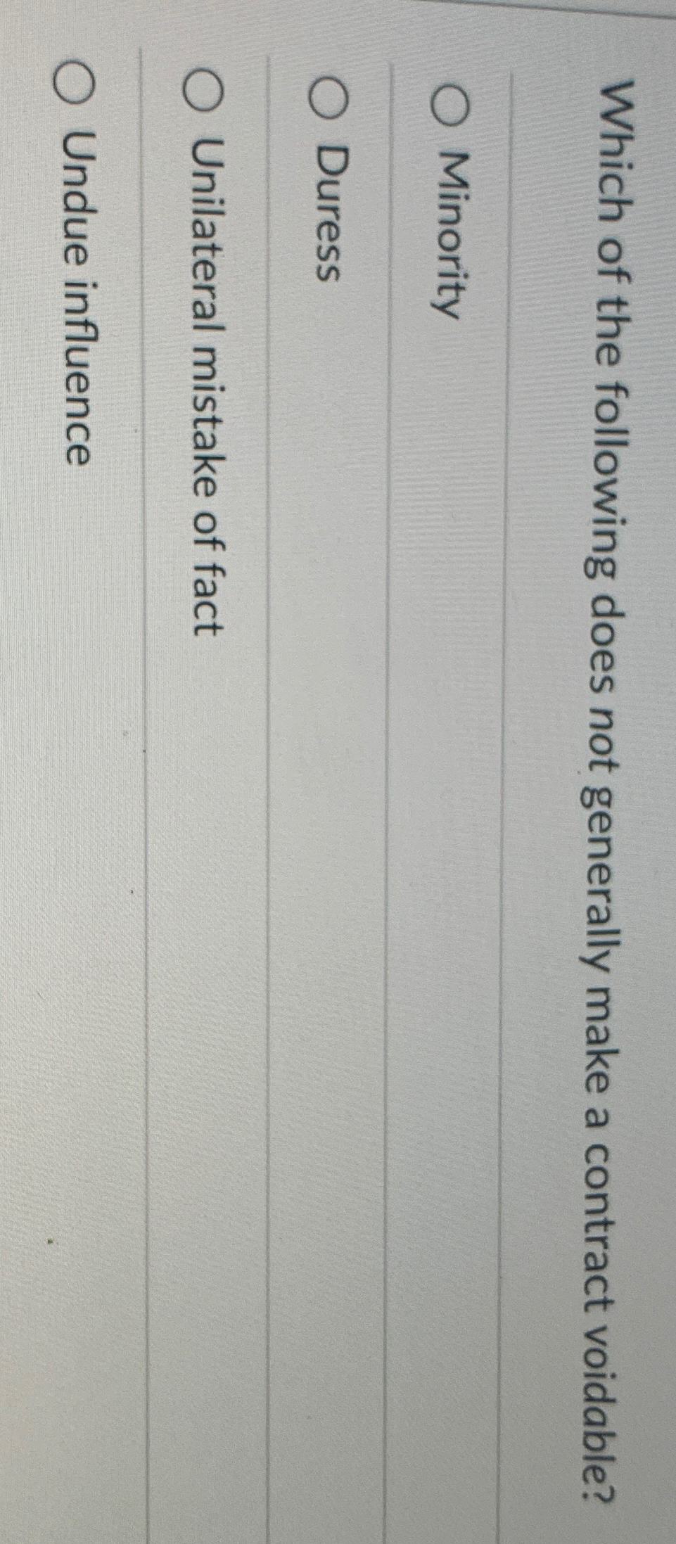 Solved Which of the following does not generally make a | Chegg.com