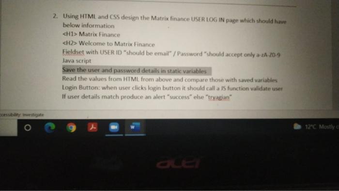 ter ton button should function when stars 1) Please | Chegg.com