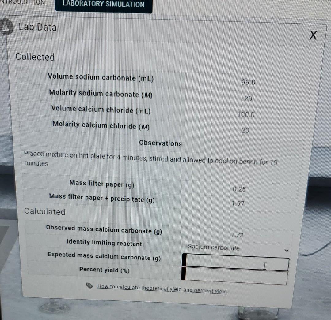 Solved PHASE 5: Measure mass of precipitate collected | Chegg.com