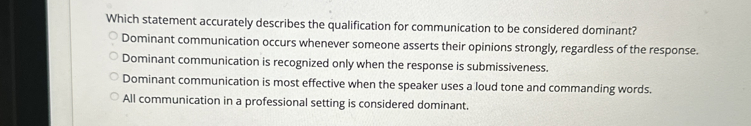 Solved Which statement accurately describes the | Chegg.com