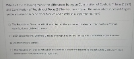 Solved Which of the following marks the differences between | Chegg.com