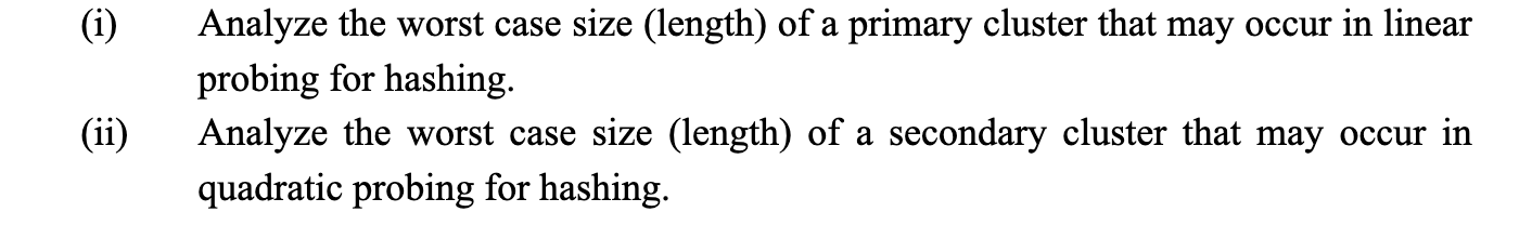 Solved (i) Analyze the worst case size (length) of a | Chegg.com Solved (i) Analyze the worst case size (length) of a | Chegg.com