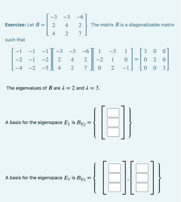 Solved Recall: An n x n matrix A is diagonalizable if there | Chegg.com