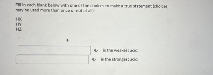 Solved The following visual diagram represents three weak | Chegg.com