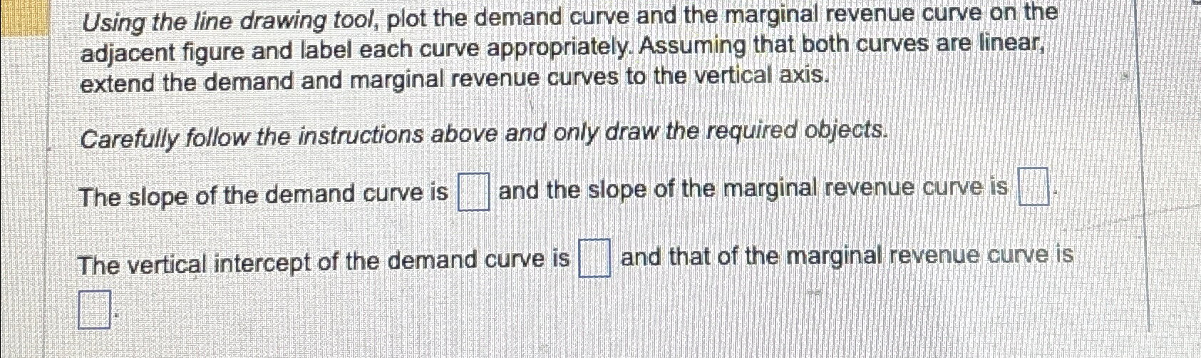 Solved Using the line drawing tool, plot the demand curve | Chegg.com