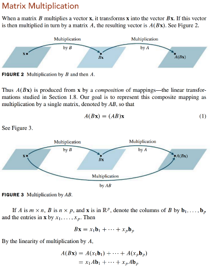 Solved Read the three warnings about matrix multiplication | Chegg.com