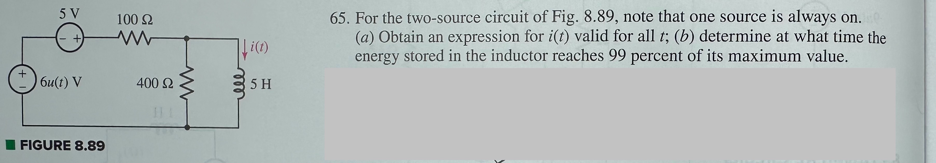 Solved For the two-source circuit of Fig. 8.89, ﻿note that | Chegg.com