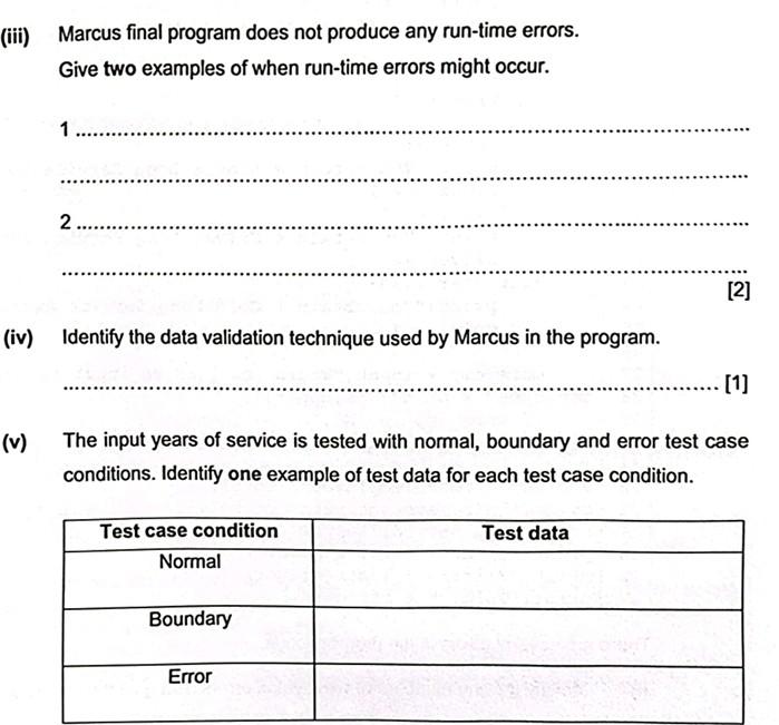 Solved 14 (ii) Identify the line numbers of two logic errors | Chegg.com