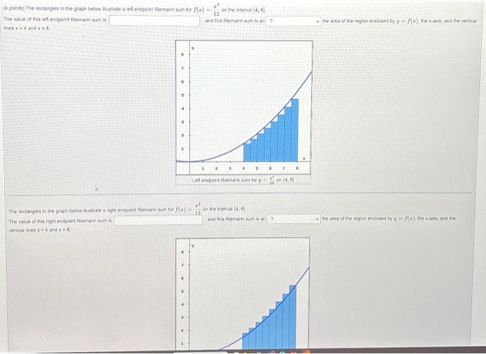 Solved (4 points) The rectangles in the graph below | Chegg.com