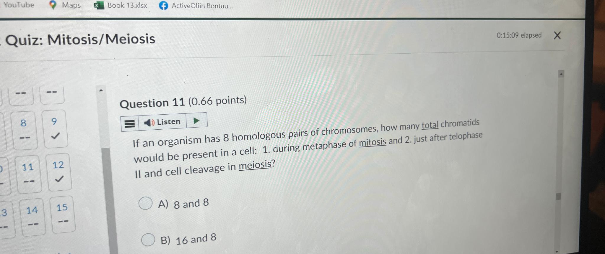 YouTubeMapsBook 13.xlsxActiveOfiin Bontuu..Quiz: | Chegg.com