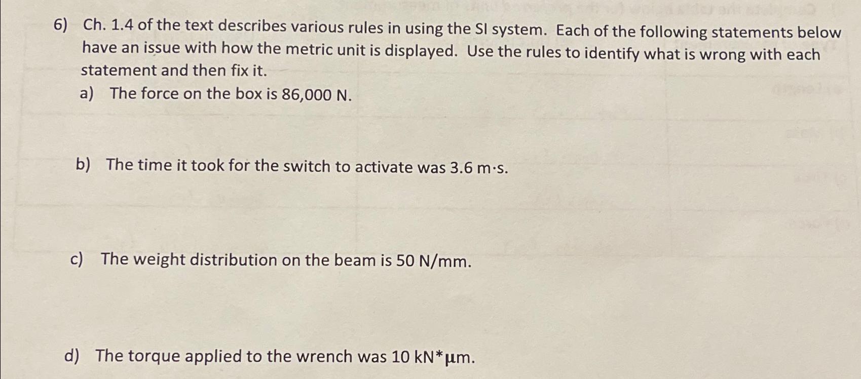 Solved Ch. 1.4 of the text describes various rules in using | Chegg.com