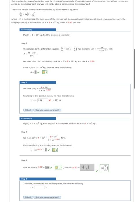 Solved poines for the skipged part, and you will not be abve | Chegg.com