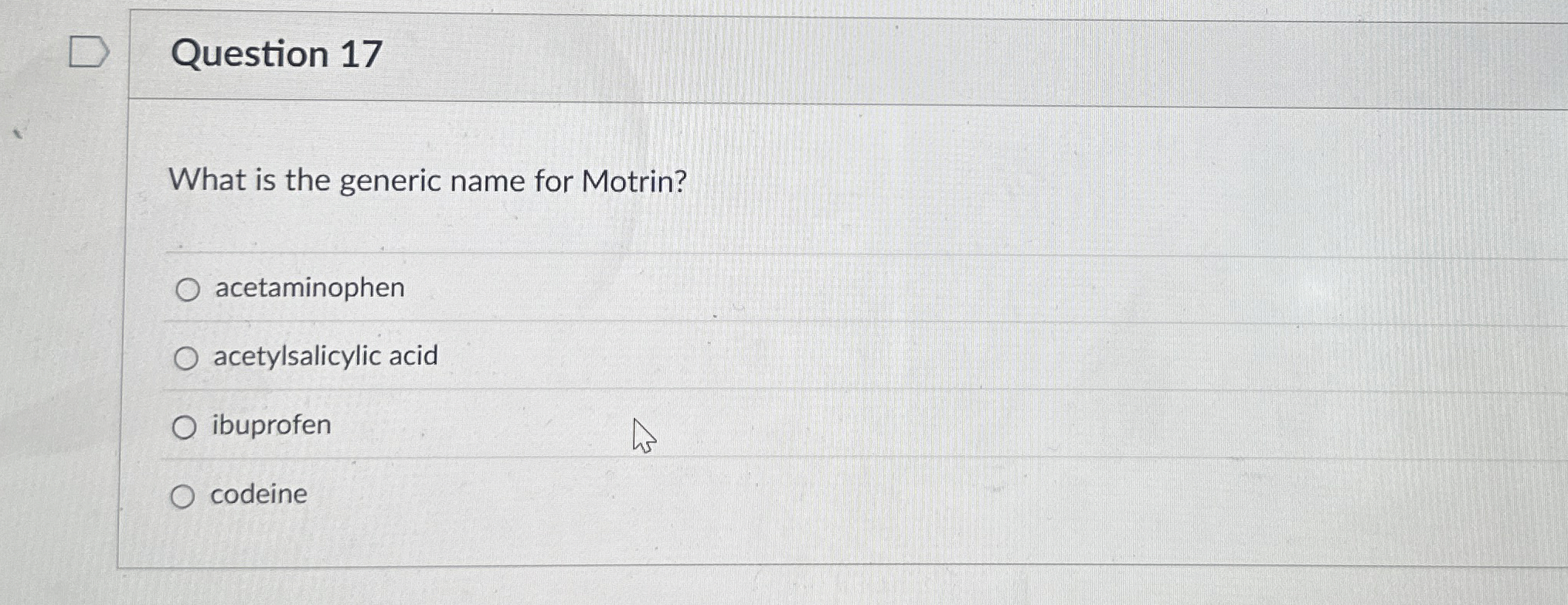 Solved Question 17What is the generic name for | Chegg.com Solved Question 17What is the generic name for | Chegg.com