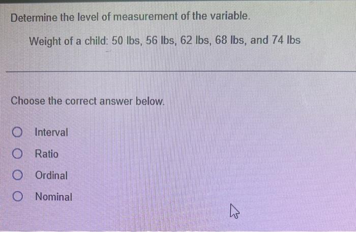 Solved Determine whether the variable is qualitative or | Chegg.com