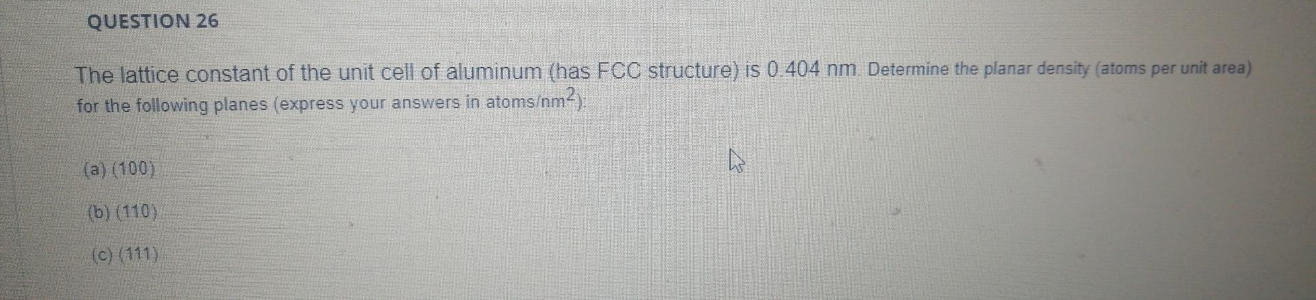 Solved QUESTION 28 illustrate a stacking fault in the FCC | Chegg.com