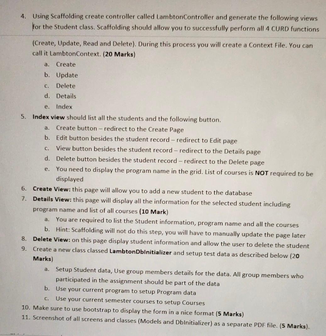 Solved CSD-3354: Programming C# .NET Assignment #2 - Student | Chegg.com