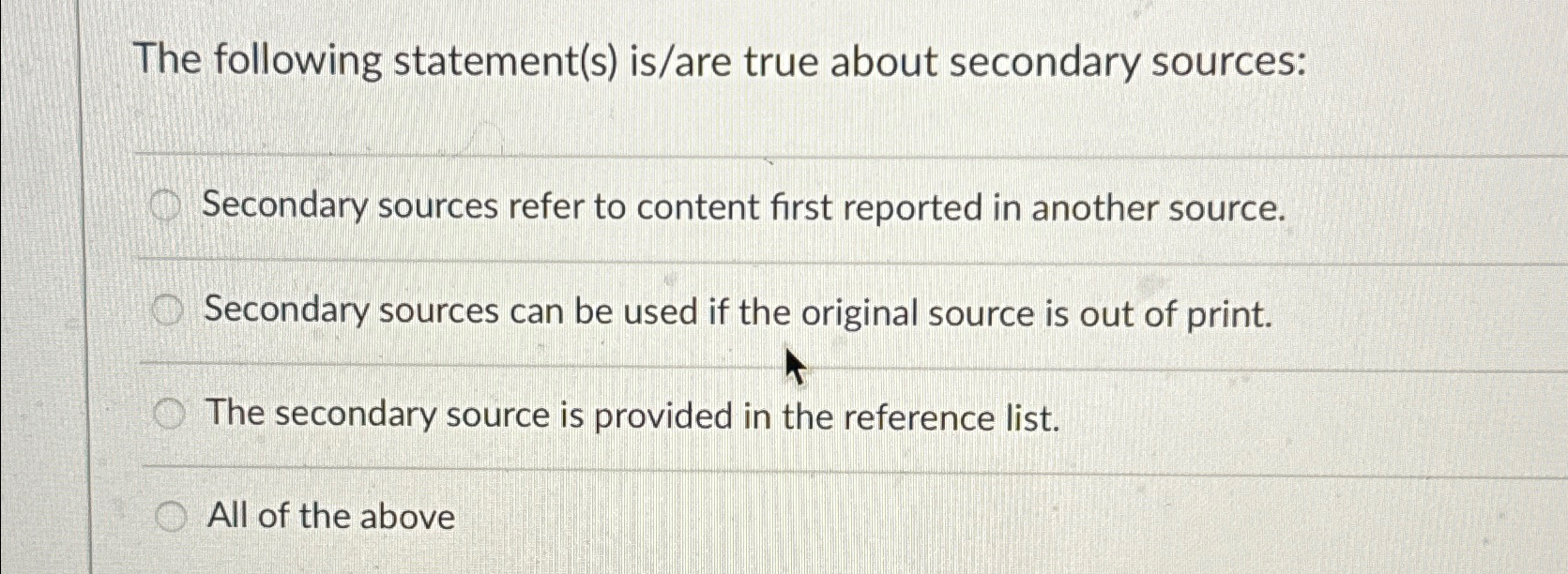 Solved The following statement(s) ﻿is/are true about | Chegg.com