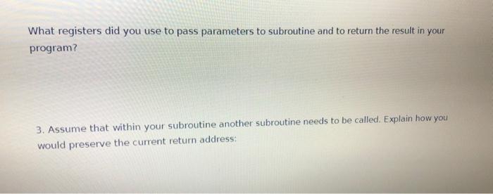 Solved 1. Write a program to initialize registers r0,r1, and | Chegg.com