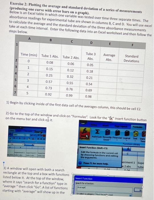 Solved Using Excel plot out your data from the pipetting | Chegg.com