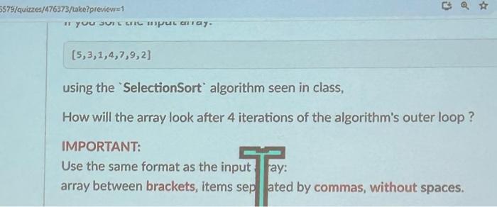 Solved Using The Selectionsort Algorithm Seen In Class 1973