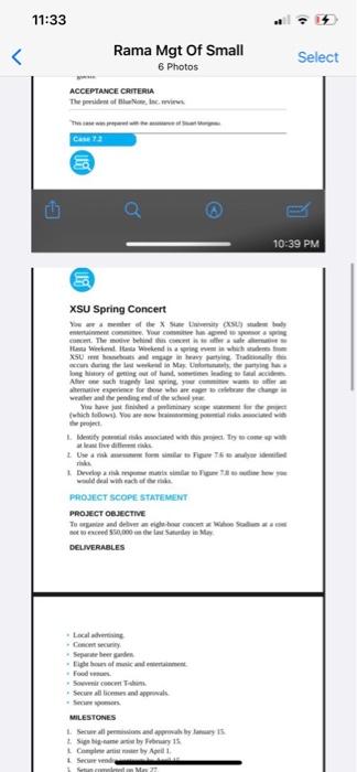 xSU Spring Concert proinct. at leati five | Chegg.com