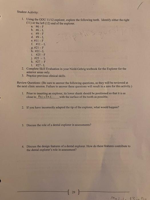 Solved 1. Using the ODU 11/12 explorer, explore the | Chegg.com
