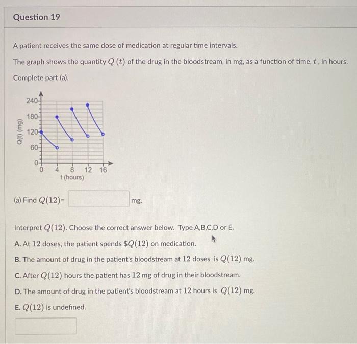 Solved A patient receives the same dose of medication at | Chegg.com