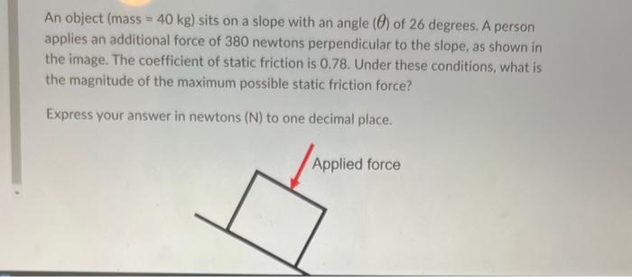The forces acting on a person running are shown in | Chegg.com