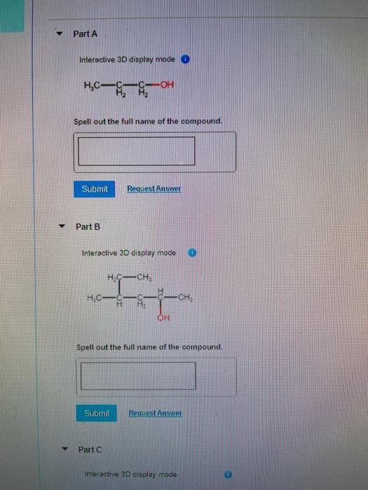 Solved Part A Interactive 3D display mode HC- 80 Spell out | Chegg.com