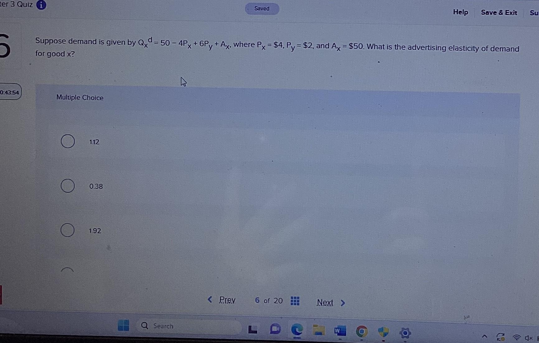 Solved Suppose demand is given by Qxd=50-4Px+6Py+Ax, ﻿where | Chegg.com