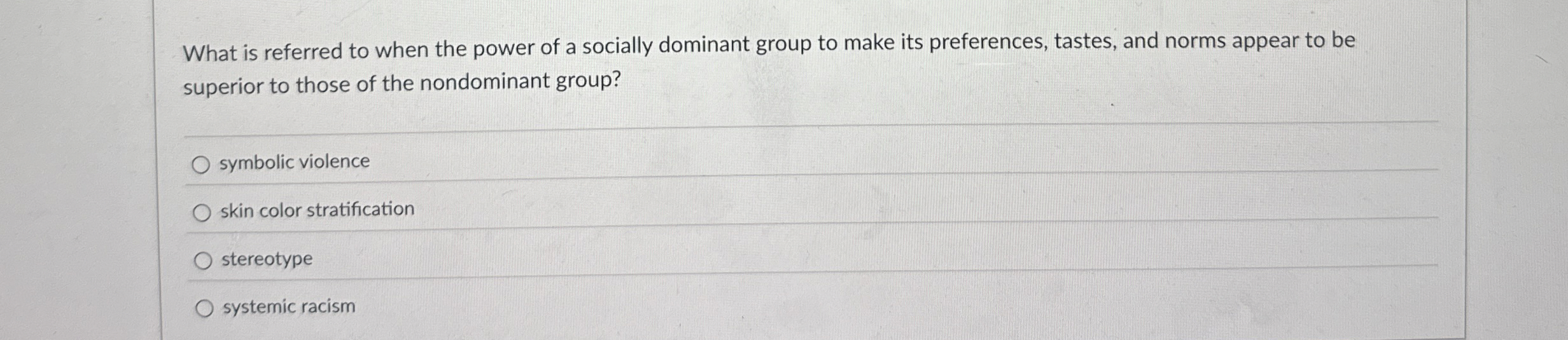 Solved What is referred to when the power of a socially | Chegg.com