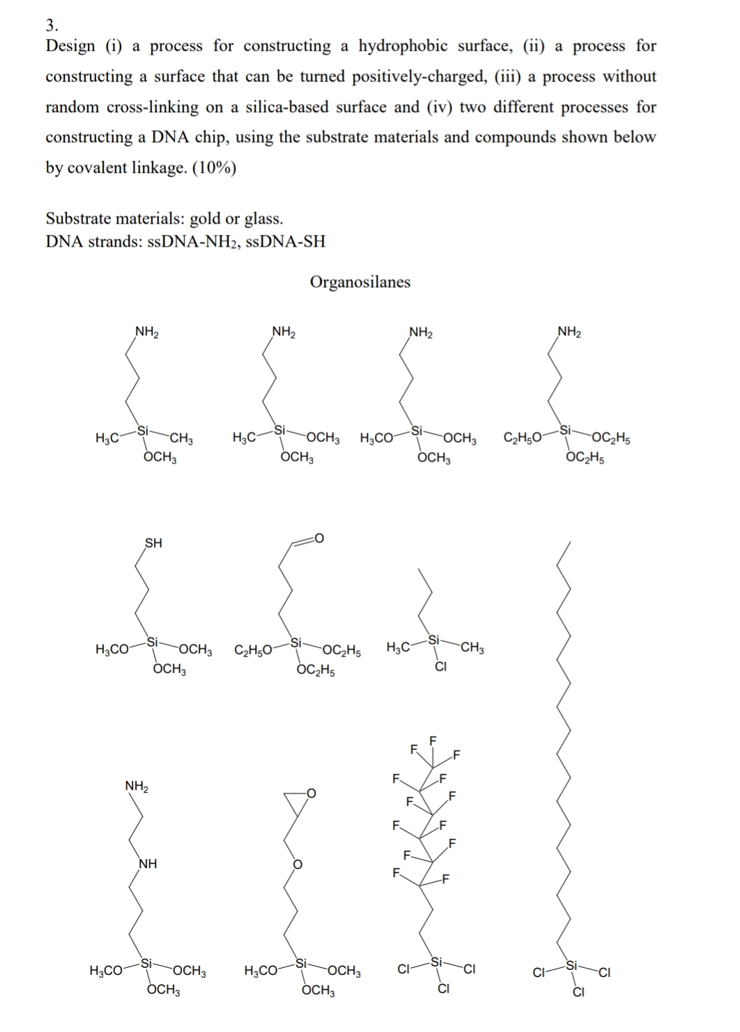 Solved Design (i) ﻿a process for constructing a hydrophobic | Chegg.com