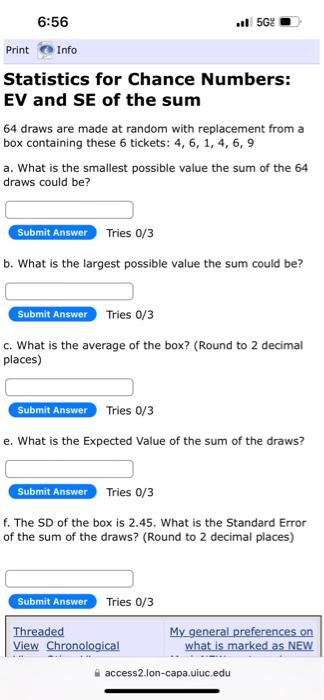 64 draws are made at random with replacement from a | Chegg.com